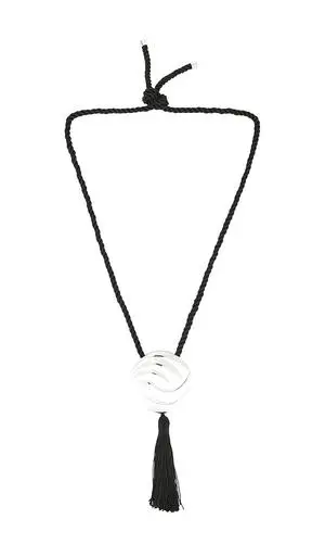 LOVERS AND FRIENDS Makana Necklace In Black - Silver
