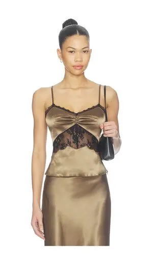 MORE TO COME Bethanie Cami Top - Olive