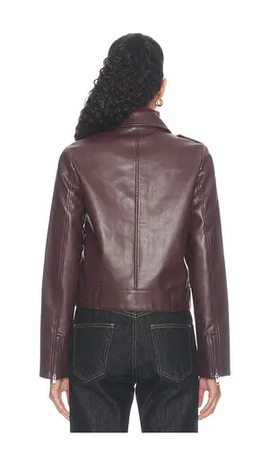 PISTOLA Bex Shrunken Jacket In Burgundy