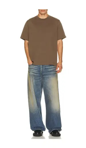 Reigning Champ Midweight Jersey Og T-shirt In Brown