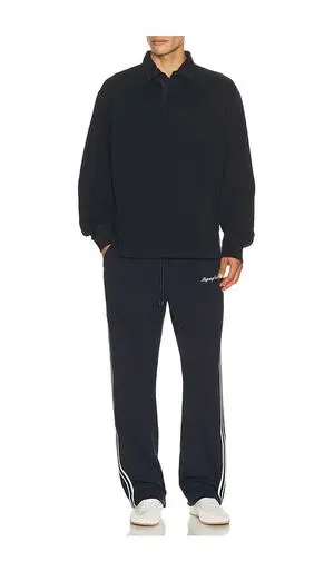 Reigning Champ Poly Pique Campo Standard Track Pant In Blue