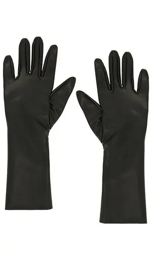 Norma Kamali Short Gloves - Black