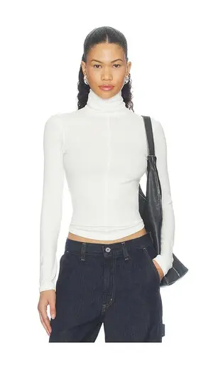 THE LINE BY K Mads Turtleneck Top - White