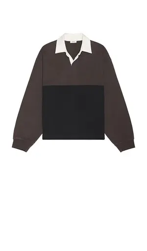 AGOLDE Blocked Rugby Shirt In Multi