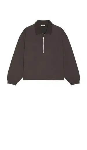 AGOLDE Darius Polo Sweater In Brown