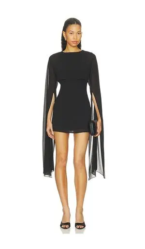 MORE TO COME Cloie Cape Mini Dress