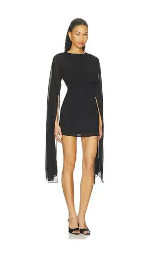 MORE TO COME Cloie Cape Mini Dress