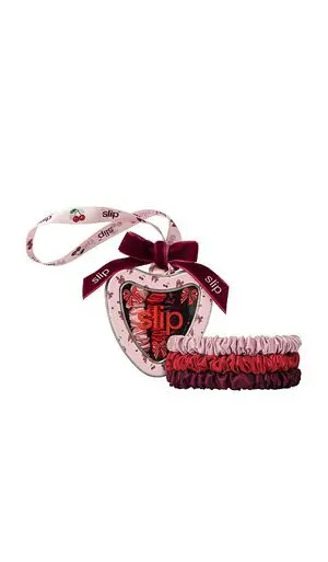 Slip Slip Skinny Scrunchie Trio Ornament In Emmie. Emmie
