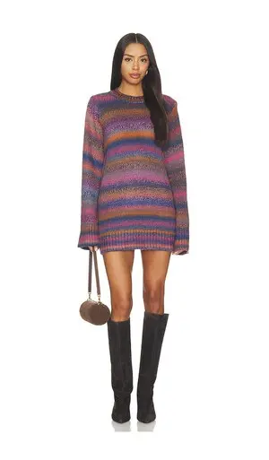 Show Me Your Mumu Lorraine Mini Dress In Pink - Spacedye