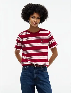 Tommy Hilfiger Boxy Fit Striped Heavyweight T-shirt