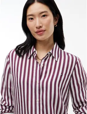 Tommy Hilfiger Regular Fit Striped Fluid Shirt