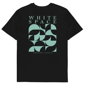 ANCHOR & CREW Fifteen White Space Editions Organic Cotton T-shirt - Black