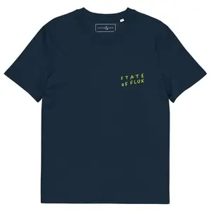ANCHOR & CREW Navy Seventeen State Of Flux Editions Organic Cotton T-shirt - Blue