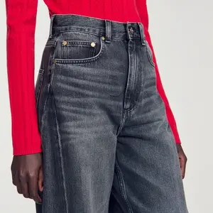Sandro Faded Barrel Jeans