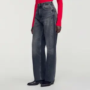 Sandro Faded Barrel Jeans