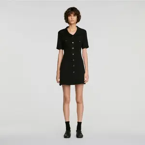 Sandro Sailor Collar Short Dress