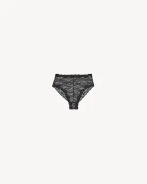 Saint Laurent Briefs In Lace - Noir