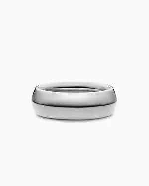 David Yurman Knife Edge Band Ring - Platinum