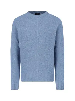 Howlin' Sweater "birth Of The Cool" In Light Fine Wool By - Blue