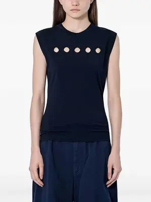 Marni Sleeveless Tank Top With Cut-outs