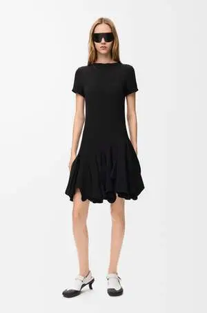 Loewe Dress In Viscose Blend - Black