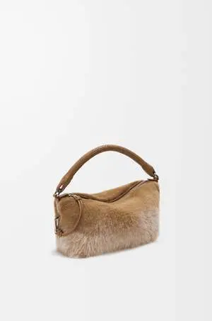 Loewe Cala Mini Bag In Gradient Shearling