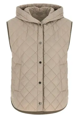 Brunello Cucinelli Diamond-shaped Vest - Beige