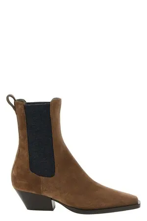 Brunello Cucinelli Precious Loop Detail' Ankle Boots