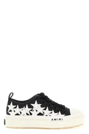 Amiri Glitter Stars Court Low' Sneakers - White/black