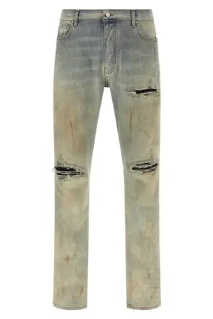 Amiri Suede Mx1' Jeans - Beige