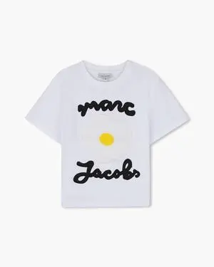 Marc Jacobs The Daisy Logo T-shirt In Size - White