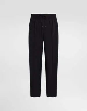 Dolce & Gabbana Flannel Jogging Trousers - Blue