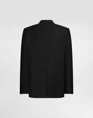 Dolce & Gabbana Sicilia Light Double-breasted Jacket In Virgin Wool