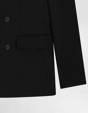 Dolce & Gabbana Sicilia Light Double-breasted Jacket In Virgin Wool