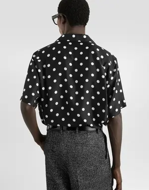 Dolce & Gabbana Polka Dot-print Silk Twill Shirt