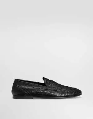 Dolce & Gabbana Ostrich Leather Slippers