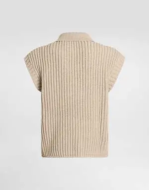Dolce & Gabbana English Rib Knit Polo Shirt - Multicolor