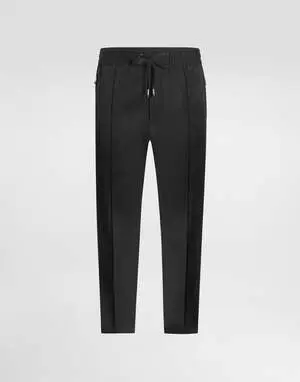 Dolce & Gabbana Technical Wool Jogging Trousers - Grey