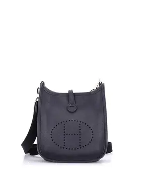 Hermès Tpm Evelyne Epsom Crossbody - Blue