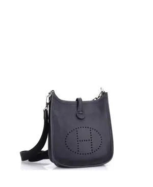 Hermès Tpm Evelyne Epsom Crossbody - Blue