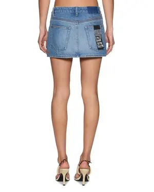 Ksubi Cotton Low Rider Mini Skirt