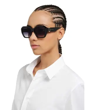 Marc Jacobs Square Geometric Sunglasses, 55mm