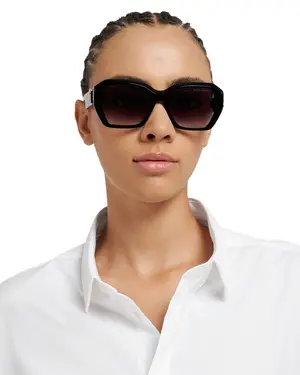 Marc Jacobs Square Geometric Sunglasses, 55mm