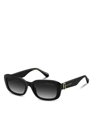 Marc Jacobs Rectangular Sunglasses, 55mm - Black