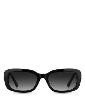 Marc Jacobs Rectangular Sunglasses, 55mm - Black