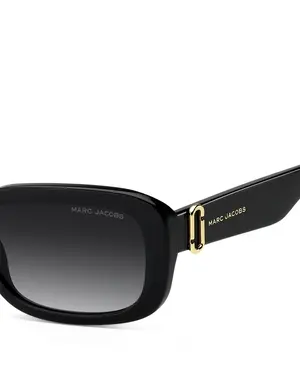 Marc Jacobs Rectangular Sunglasses, 55mm - Black