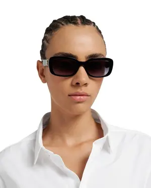 Marc Jacobs Rectangular Sunglasses, 55mm - Black