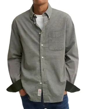 Barbour Nevis Woven Cotton Authentic Textured Shirt