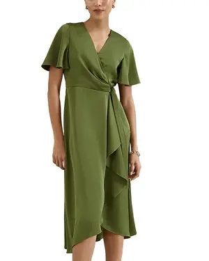 PHASE EIGHT Julissa Satin Wrap Dress