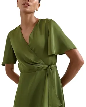 PHASE EIGHT Julissa Satin Wrap Dress